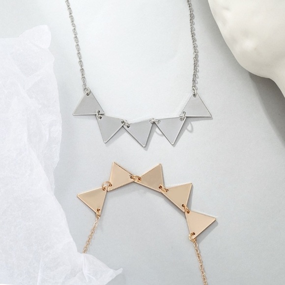 Jewelry | New Triangle Link Necklace | Poshmark